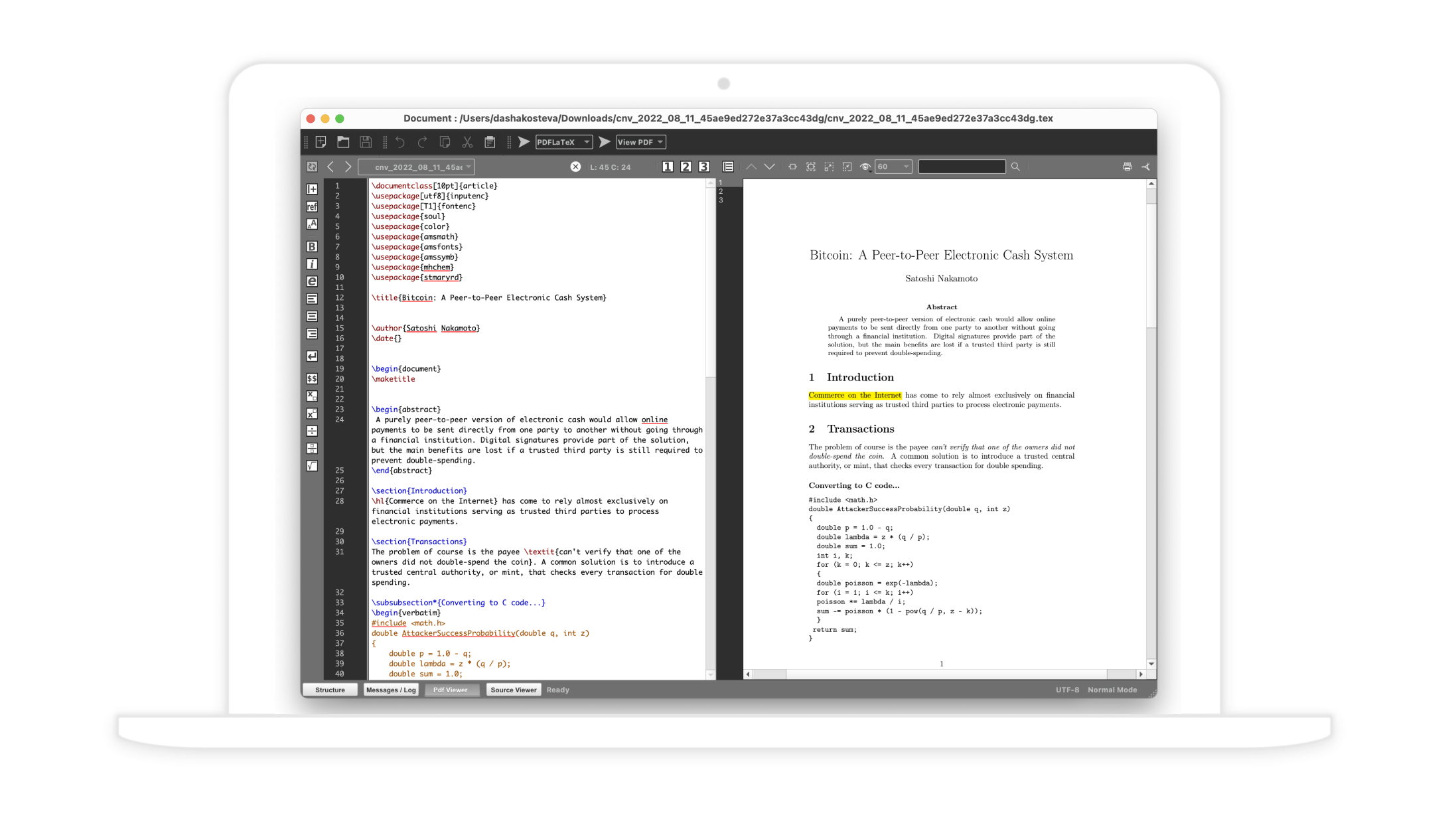 Markdown To LaTeX Markdown To LaTeX