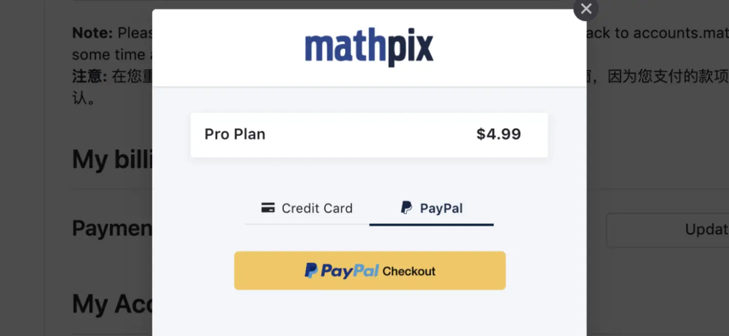 Mathpix Snip User Guide: Upgrade to Mathpix Pro